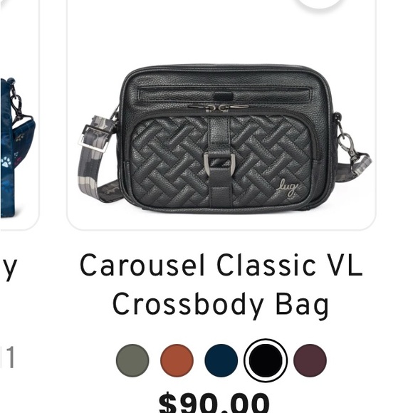 lug | Bags | Lug Carousel Classic Vl Crossbody Bag Black And Gray ...